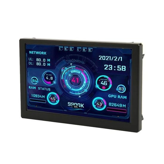 Mini Écran Usb Ips Moniteur De Température D'Ordinateur, 5 Pouces Ips ...