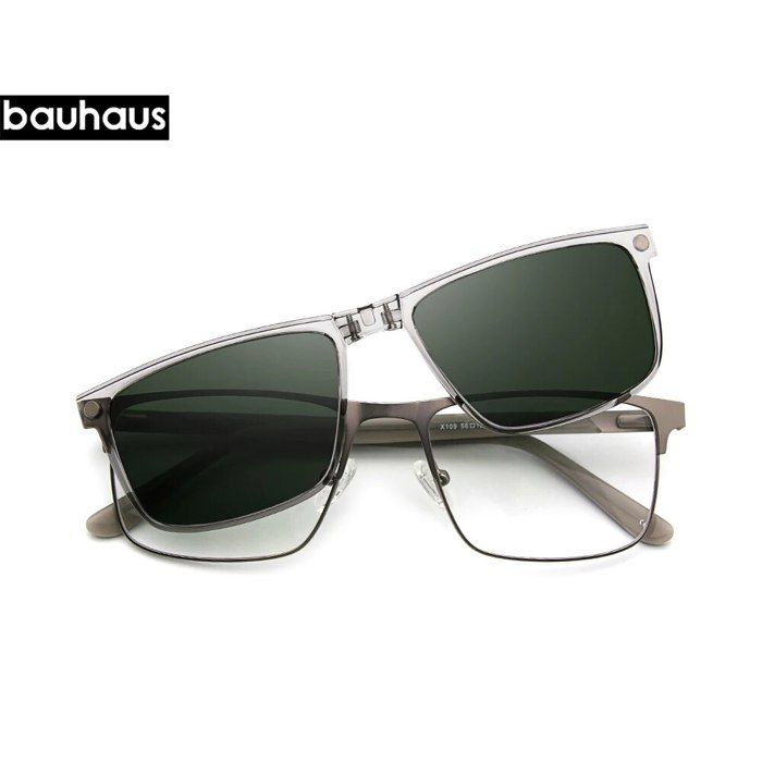 Lunettes à clip polarisées magnétiques 2 en 1 pour hommes,monture de ...
