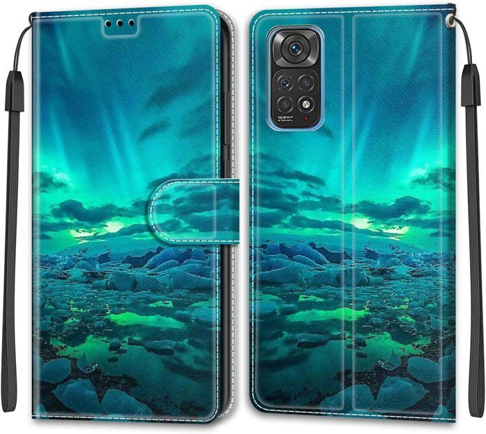 Coque Xiaomi Redmi Note 11/11S, étui en Cuir Antichoc avec Fonction ...