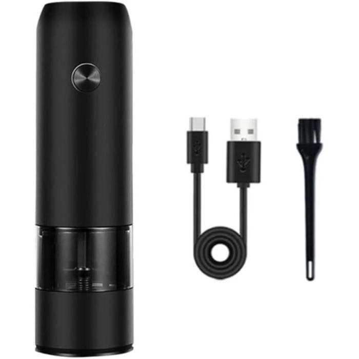 Moulin à Poivre et Sel Électrique Automatique Gravité Moulin à Poivre et Sel Rechargeable USB ...