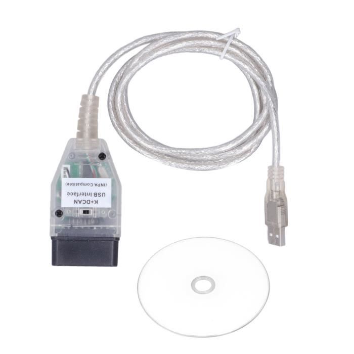 Akozon OBD2 USB Cable Interface, Anti Aging Car Diagnostic Cables ...
