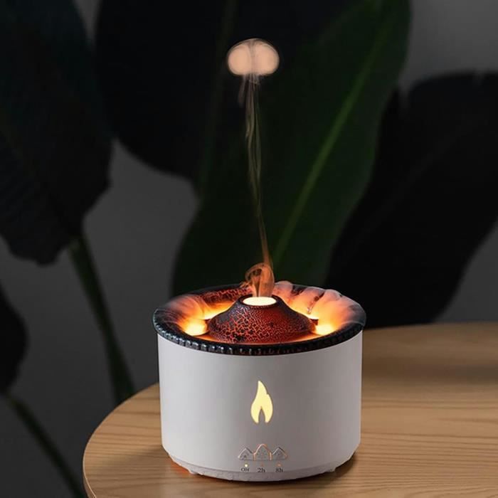 Diffuseur D'Huiles Essentielles Flamme Avec Lampe Led, 360 Ml Volcano ...