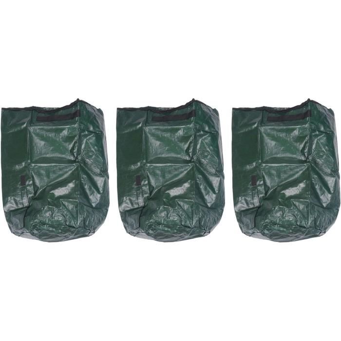 Lot De 3 Sacs De Compost En Tissu Pe Écologique Pour Déchets De Cuisine ...