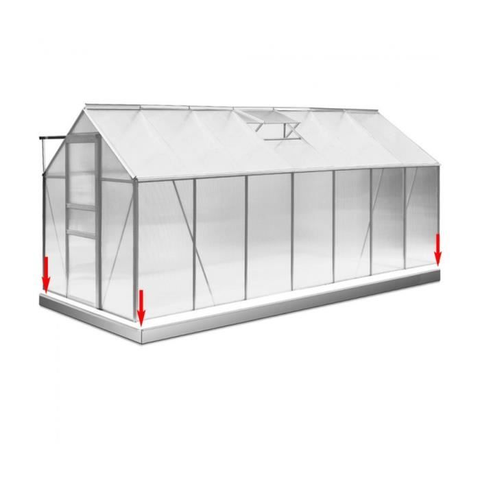Superbe Serre de jardin en acier galvanisé 435x190cm - Cdiscount Jardin