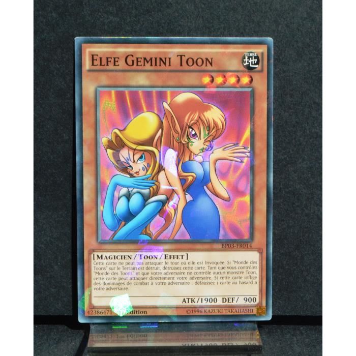 Carte YU-GI-OH BP03-FR014-SH Elfe Gemini Toon (Toon Gemini Elf ...