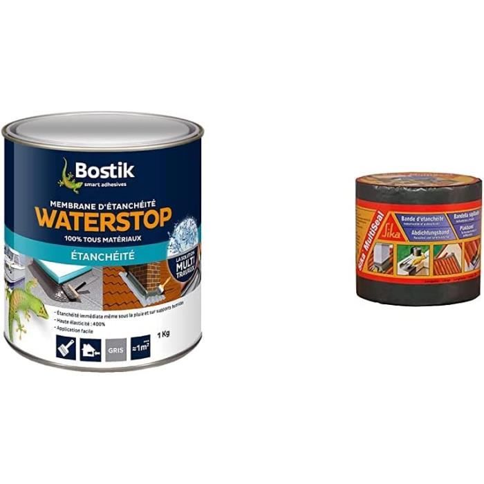 Waterstop Membrane d'Etanchéité Mulit-travaux Gris - Pot de 1kg Sika ...