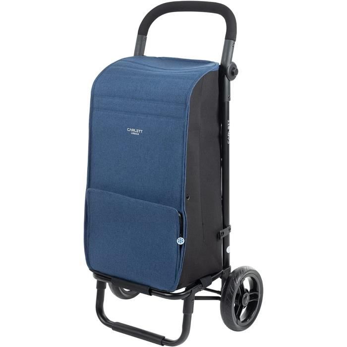 Carlett - Chariot de Courses a 2 Roues Chariot Pliable avec Sac de ...