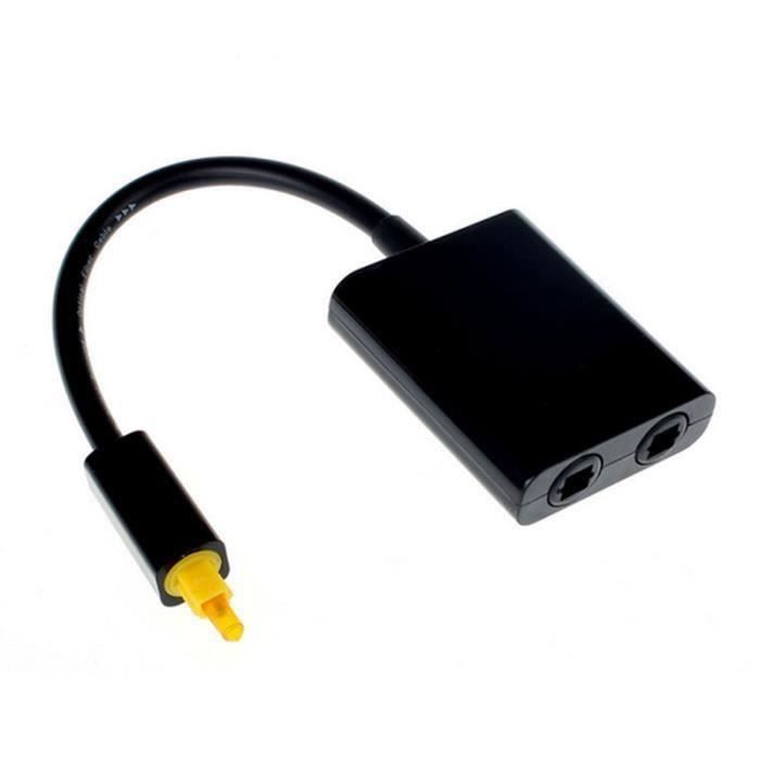 1 à 2 Fibre optique Audio Splitter audio optique numérique pour Toslink ...