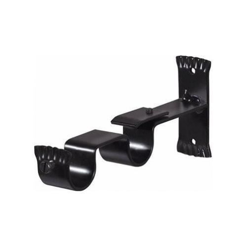 Support mural double pour tringle en fer forgé … - Cdiscount Maison