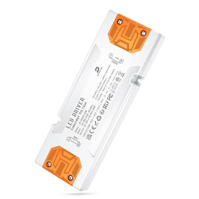Dustkec Transformateur 220V 12V 5A D'Alimentation Led 60W, Transfo Led ...