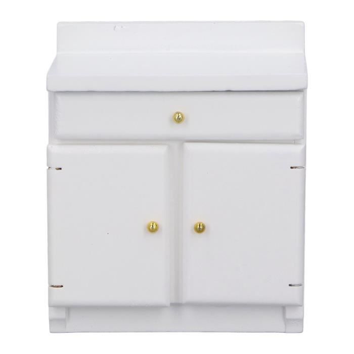 FYDUN Armoire de meubles de maison de poupée Armoire de Cuisine de Maison de Poupée 1:12 ...