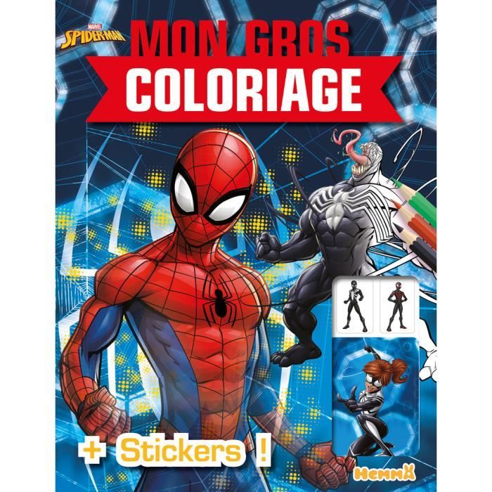 Hemma - Marvel Spider-Man - Mon gros coloriage + stickers - Livre de ...