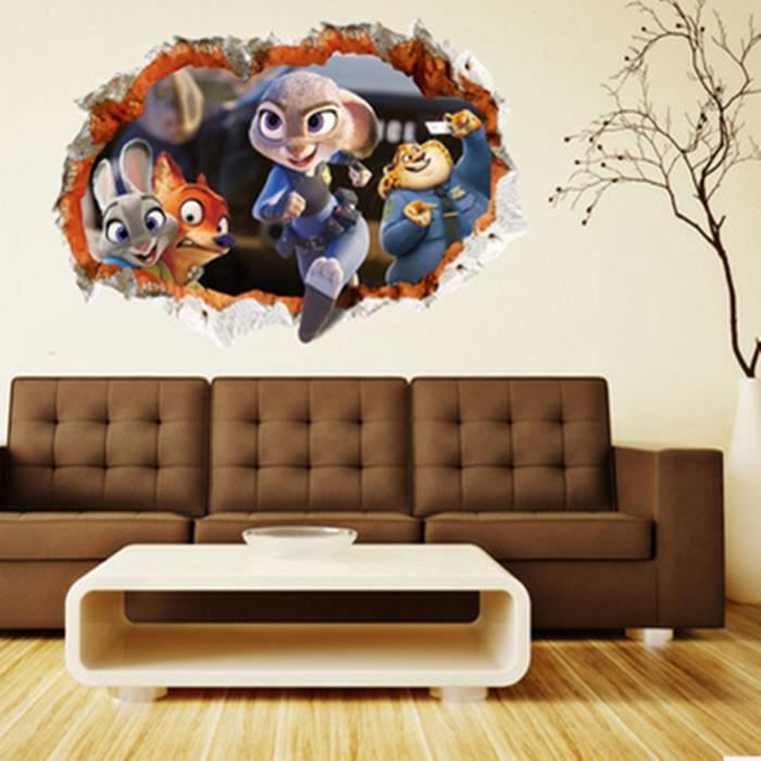 Enfant Zootopia STICKER MURAL 30*90CM - Cdiscount Maison