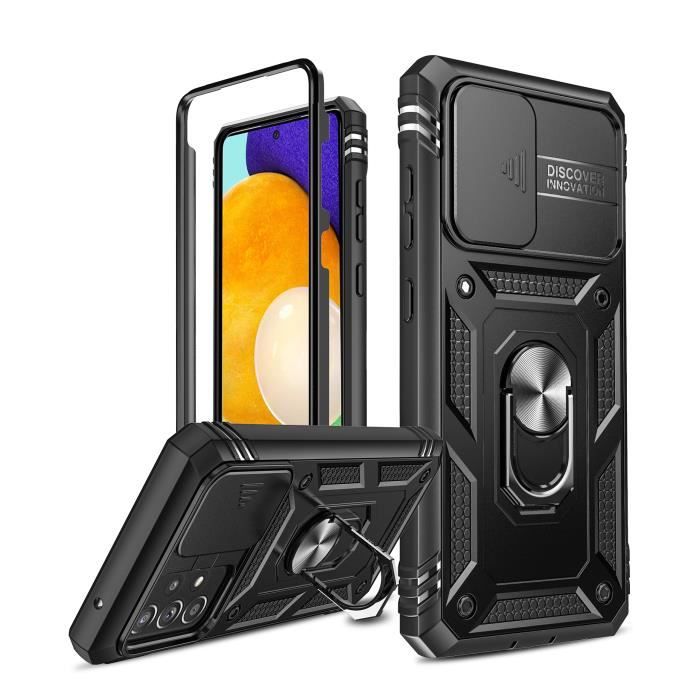 LeYi Coque pour Samsung Galaxy A52s 5G/A52 4G&5G ,Anneau Support Full Body Protection de la ...