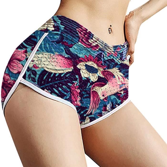 Short Femmes Basic Slip Bike Compression Workout Leggings Yoga Multicolore Multicolore ...
