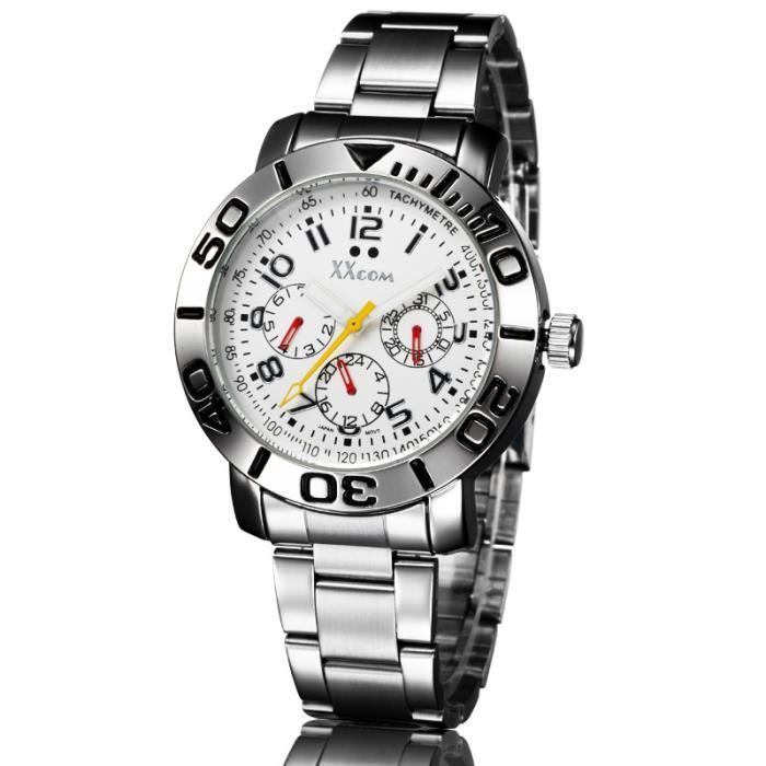 SHARPHY Montre homme quartz multifonction afficher la date la semaine ...