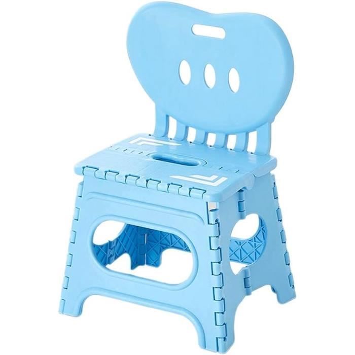 Ménage Tabouret Pliant Anti-Dérapant, Petit Tabouret Épais Avec Dossier ...