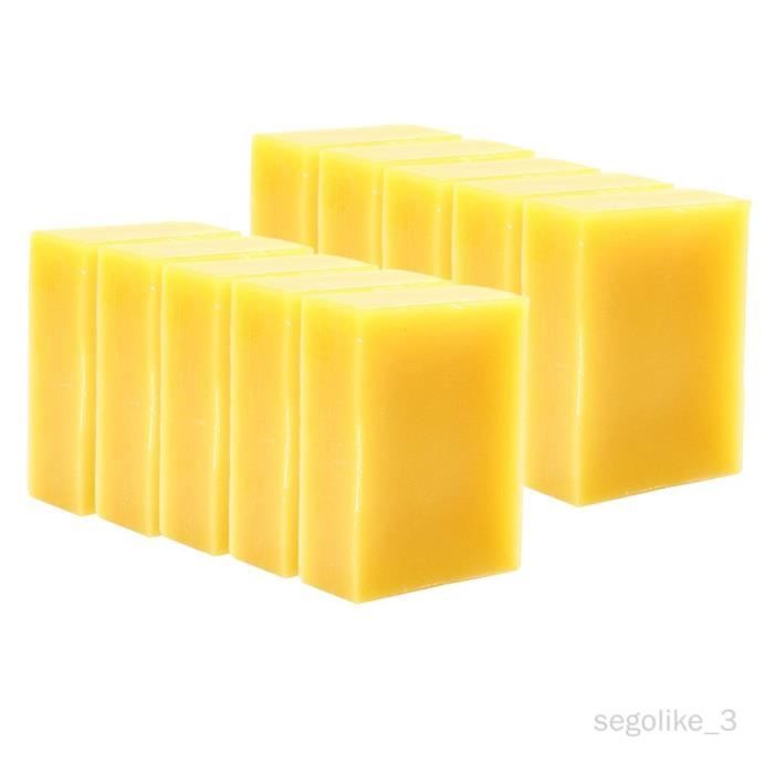Blocs de Cire d'Abeille - Naturelle - 10 pièces - Idéal pour Meubles - Protection et Entretien ...