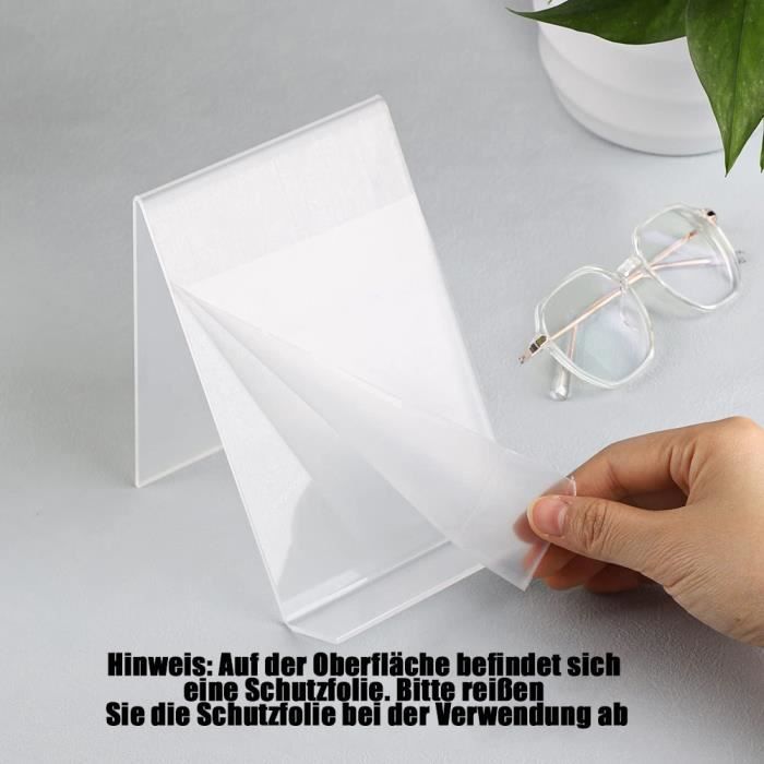 5 supports de livre en acrylique, support de livre, support de brochure ...