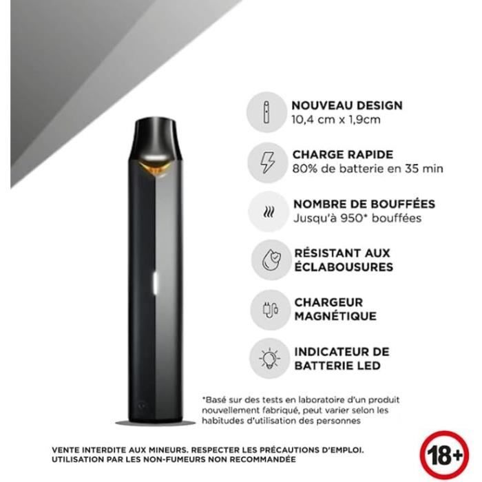 Cigarette Électronique Kit Complet - 1 Pro + 2 Capsules E-Liquide Pour ...