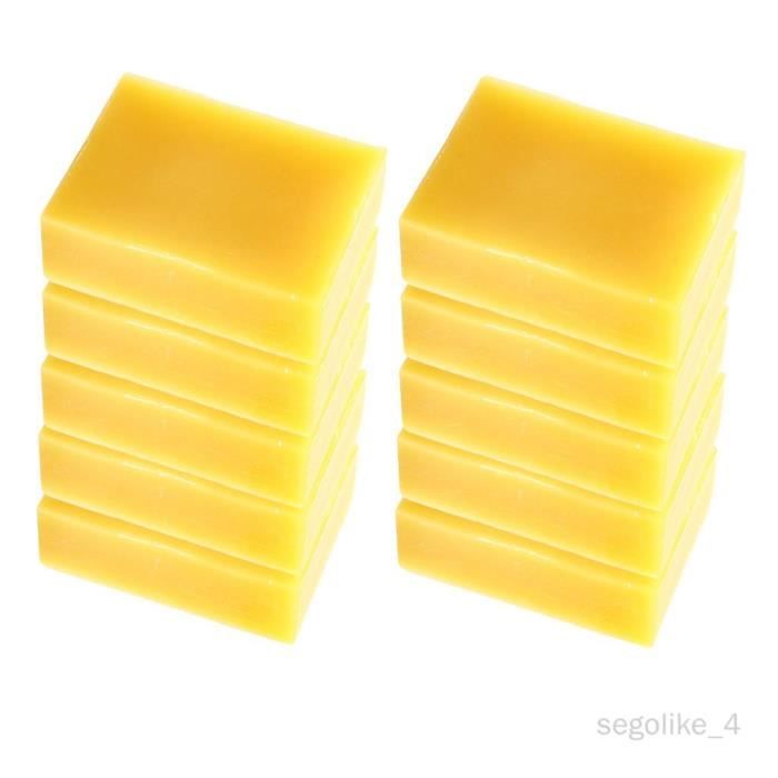 Blocs de Cire d'Abeille - Naturelle - 10 pièces - Idéal pour Meubles - Protection et Entretien ...