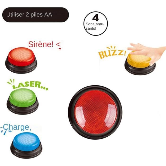Buzzer Buzzer Blind Test Answer Buzzers pour Enseigner avec Salle De ...