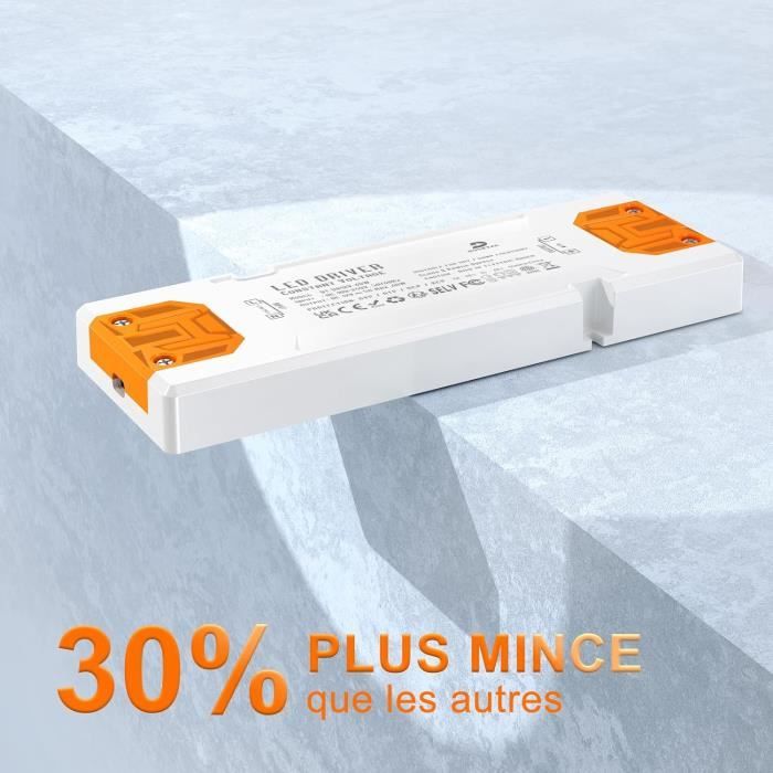 Dustkec Transformateur 220V 12V 5A D'Alimentation Led 60W, Transfo Led ...
