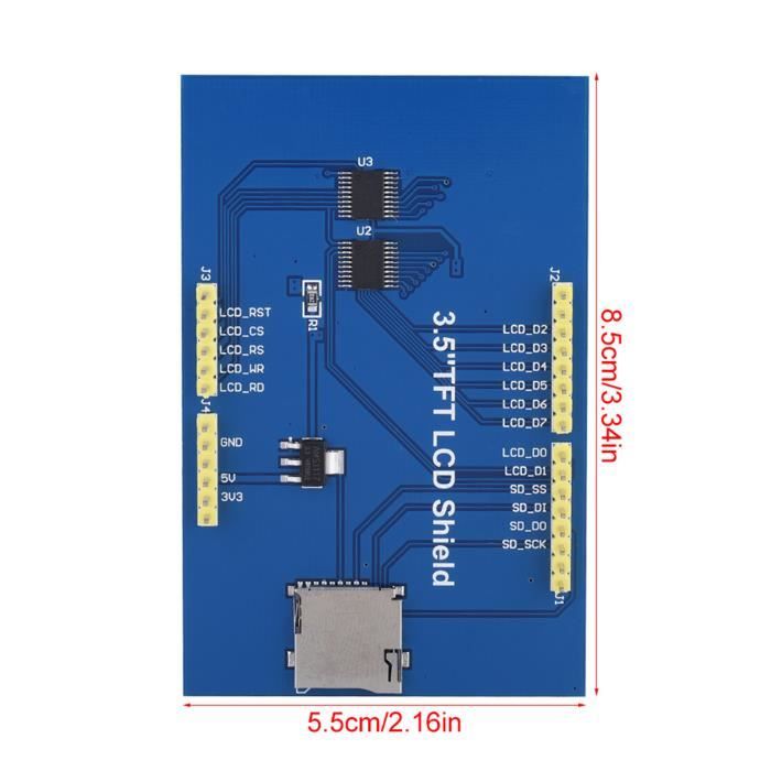 Écran LCD TFT 3,5 pouces - HILILAND - 480x320 - Compatible Arduino UNO ...