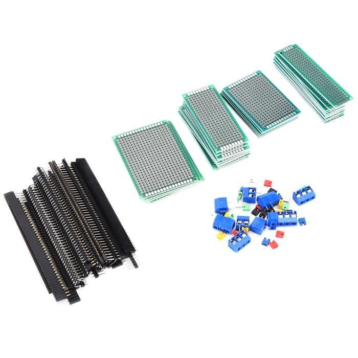 Mothinessto kit de circuits imprimés Kit de cartes Double face PCB, 100 ...