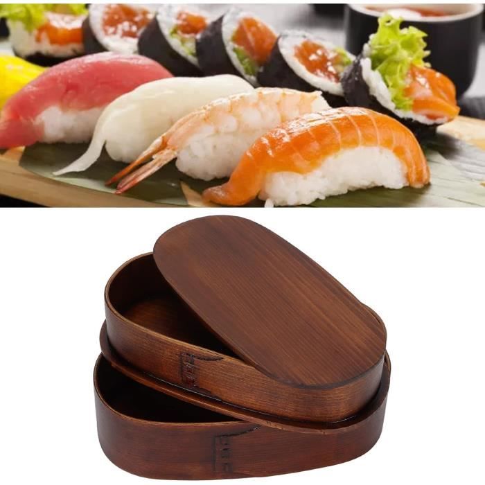 Boîte à bento, 2 compartiments empilables japonais bento Lunch Box ...