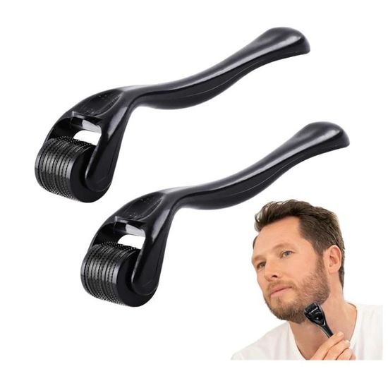 Dermaroller - wj - 2pc (0.5mm + 1.5mm) - Microneedling Visage et ...