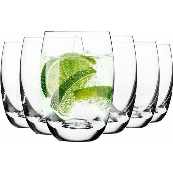 Krosno Grand Verre à Eau Rhum Cocktail Coca Cola Mojito Jus - Highball ...