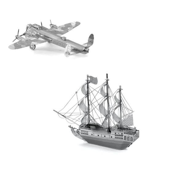 Metal Earth Fascinations Avro Lancaster Bomber et Black Pearl Puzzle 3D ...