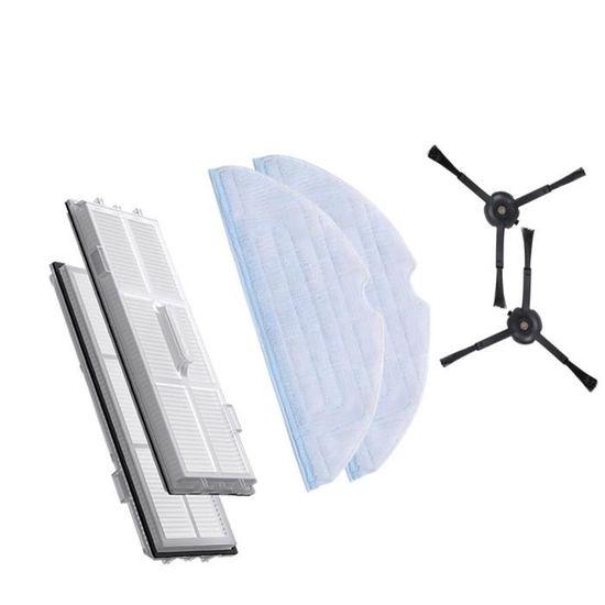 Kit Remplacement pour Roborock S8/S8 +/S8 Pro Ultra,Accessoires 2 filtres,2 chiffons de ...