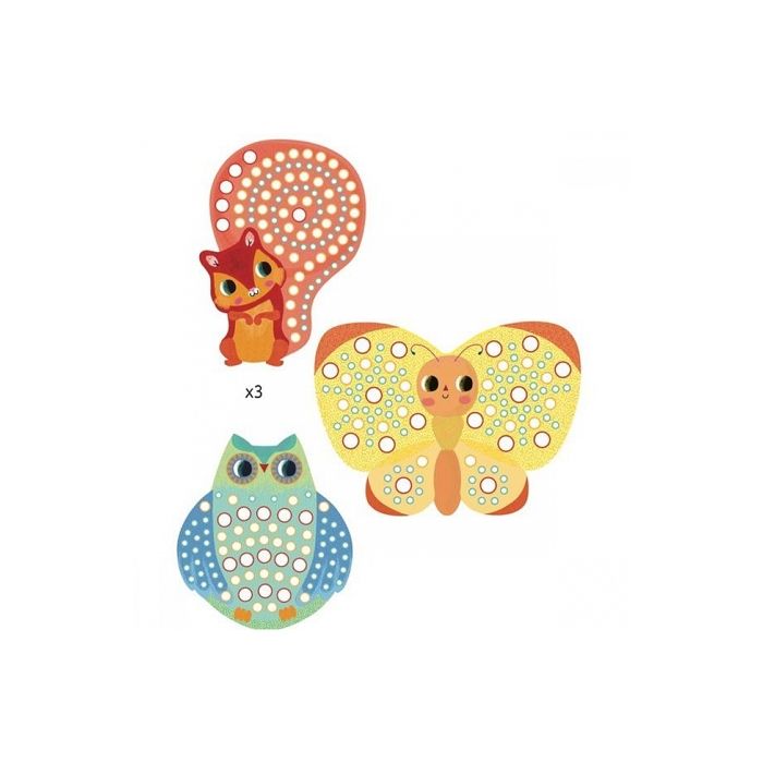 Jeux en mosaïque pour enfants pour créer des objets colorés