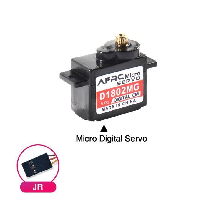 Moteur électrique,Micro Servo numérique D1802MG,5g,engrenage en métal 0 ...