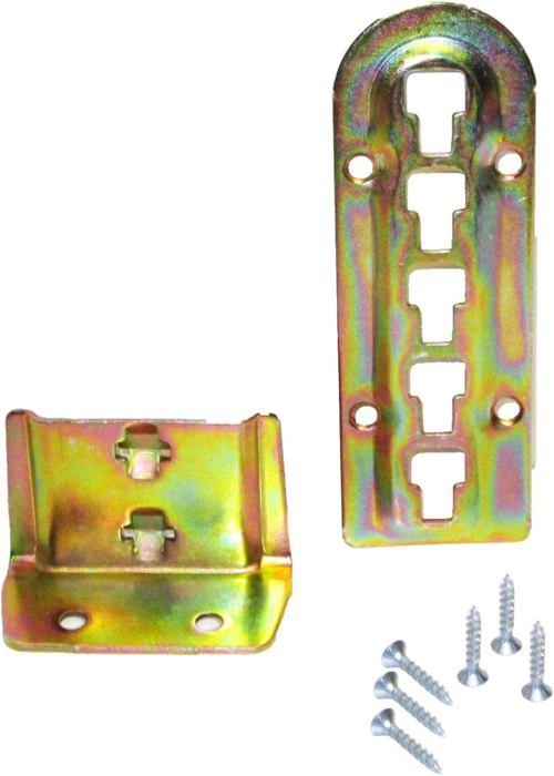 Jeu de 4 pièces Équerre de lit Ferrure de lit à accrocher Réglable en ...