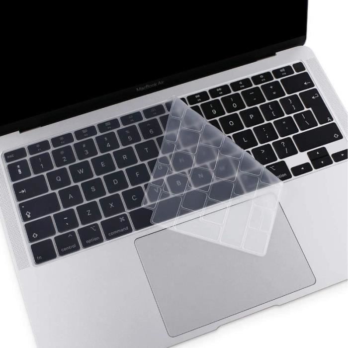 Euro transparent-Juste de protection en silicone pour clavier AZERTY ...