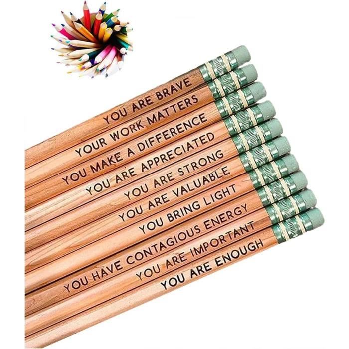 Affirmation Pencil Set, Inspirational Pencils, Positive Affirmations ...