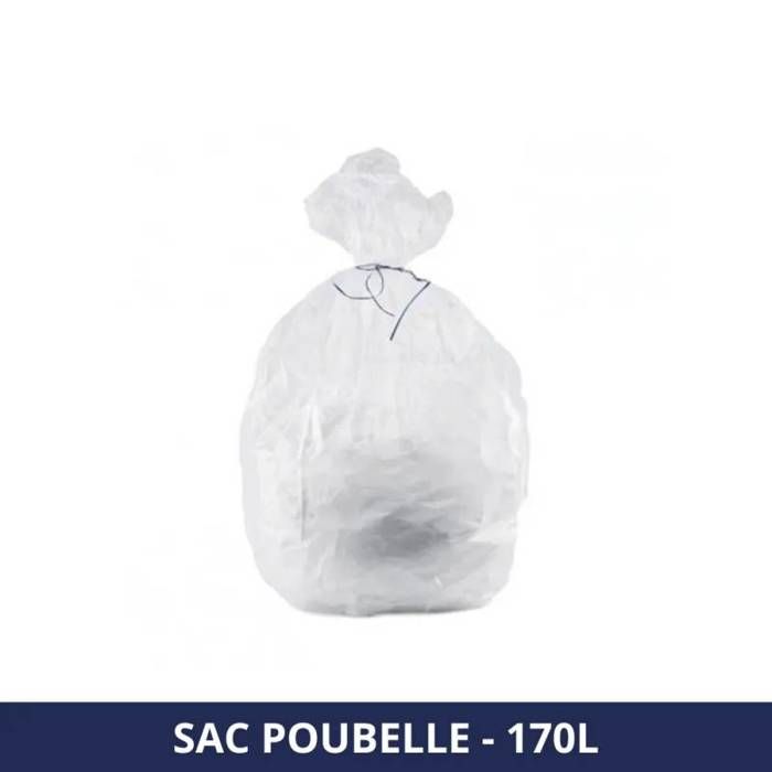 FILFA FRANCE - 170L - Sacs poubelle - Transparent - x100 sacs ...