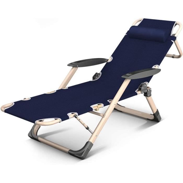Fauteuil Pliant inclinable-transat-Cha de Plage, Cha de déjeuner ...