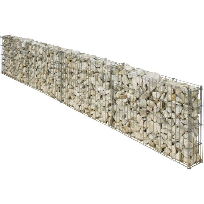 Set pour mur-gabion - 95550 - mur-gabion, cages à pierres longueur ...