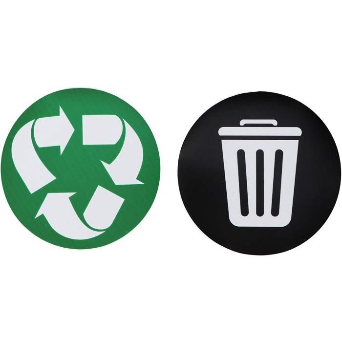 Autocollant de Signe de Compost, décalcomanie de Poubelle, étiquette de ...