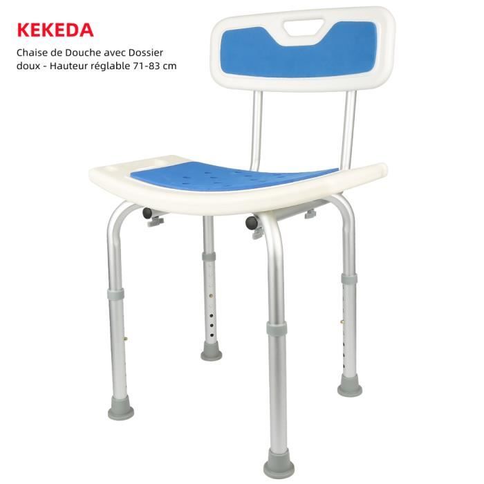 AIDE A LA MOBILITE!!! Chaise de Douche avec Dossier doux - Hauteur ...