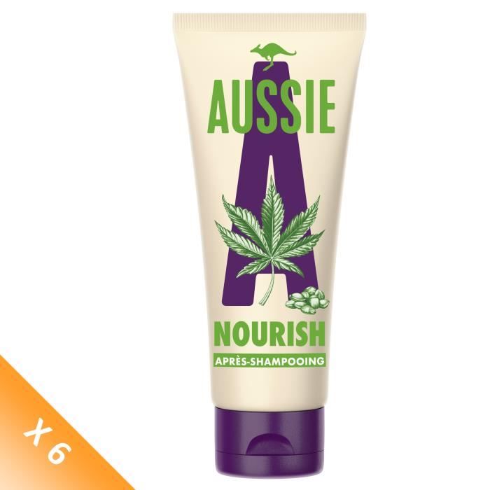 [lot De 6] Aussie Nourish Après Shampoing 200 Ml Cdiscount Au Quotidien