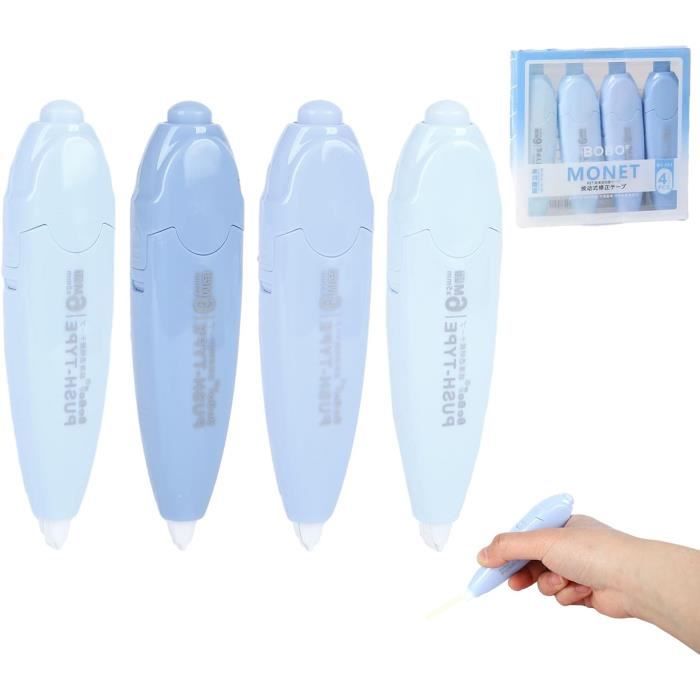 4 Pièces Blanco Correcteur,Extensible Ruban Correcteur Stylo,6M X 5Mm ...