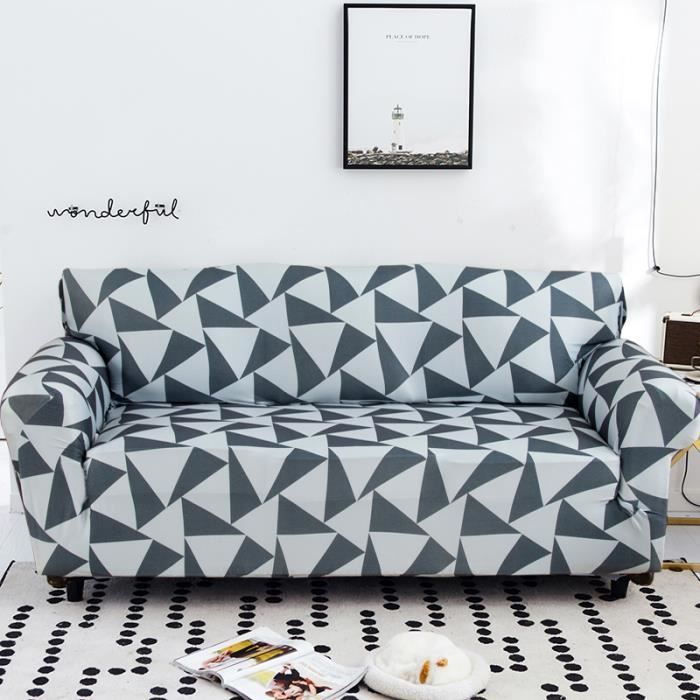 2-place (145-185cm) Housse de protection extensible pour canapé et ...