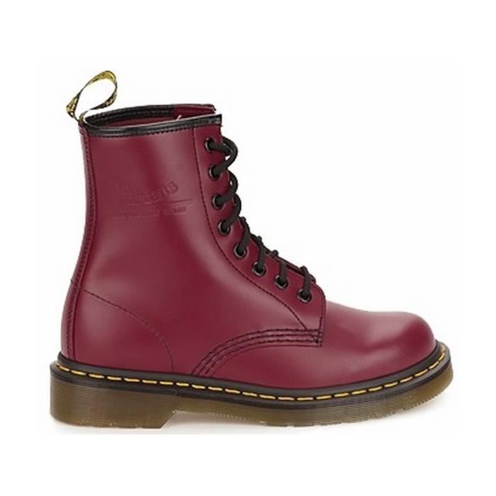 Dr martens 1460 cherry red smooth T40 rouge - Cdiscount