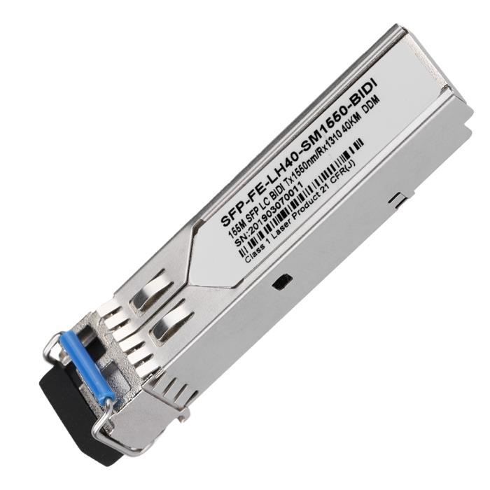 Émetteur-récepteur SFP 155M, Module LC Monomode Transmission 155Mbs Jusqu'à 40KM, Mini émetteur ...