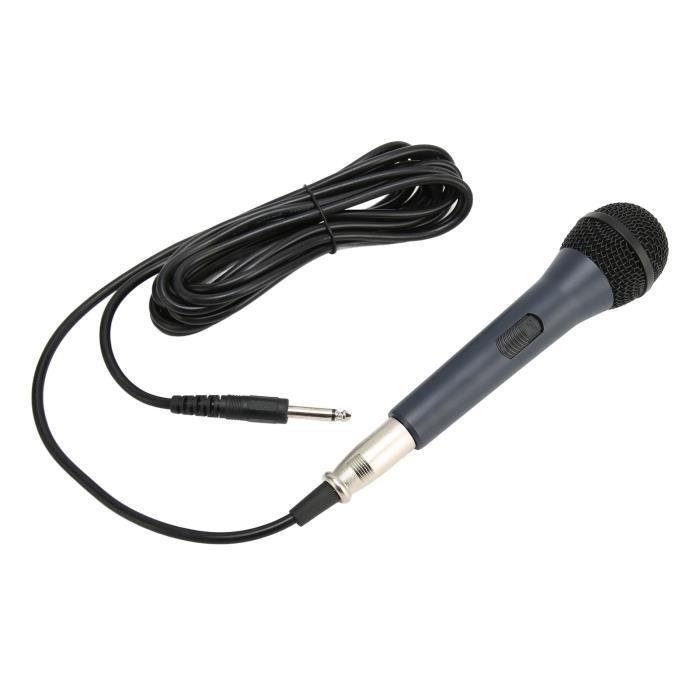 Fdit Microphone portatif filaire Microphone à main filaire réduction du ...